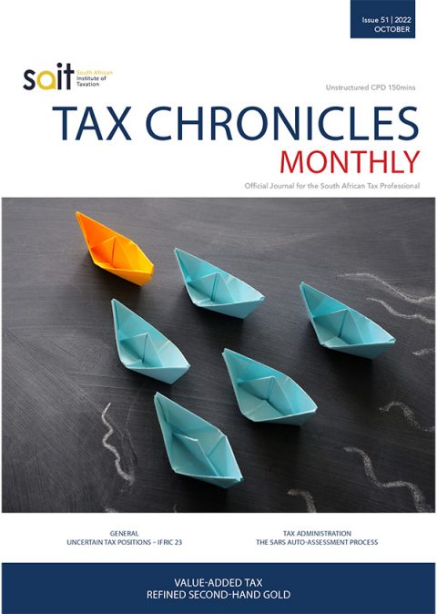 Chronicles 2022_Tax Chronicles Issue 51 October